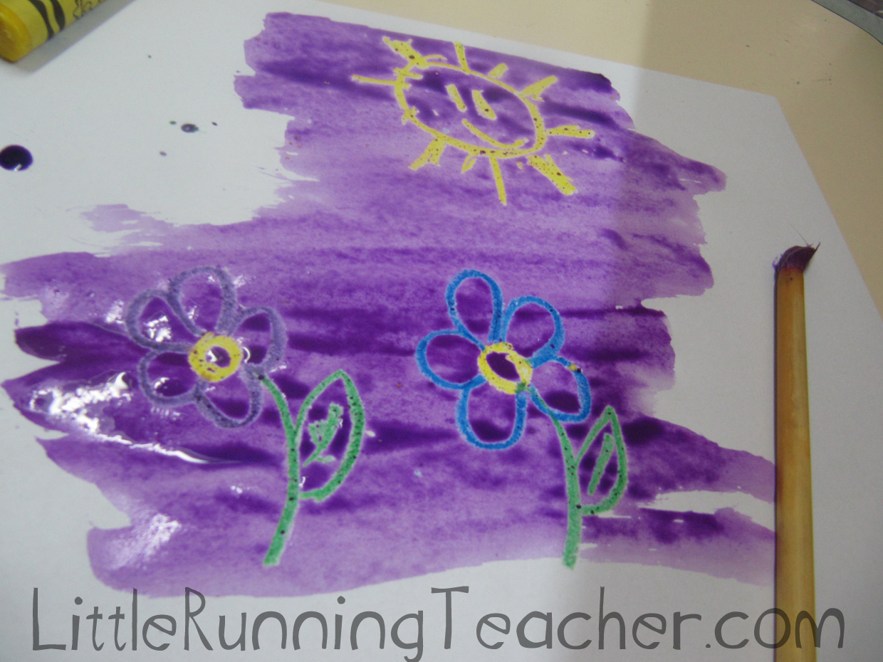 Crayon resist magic « Little Running Teacher