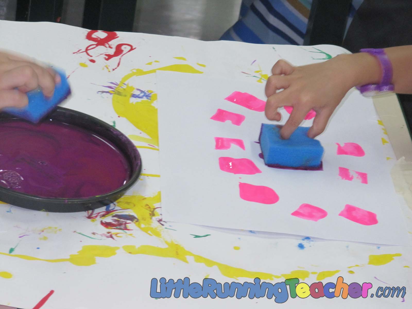 Sponge Painting « Little Running Teacher