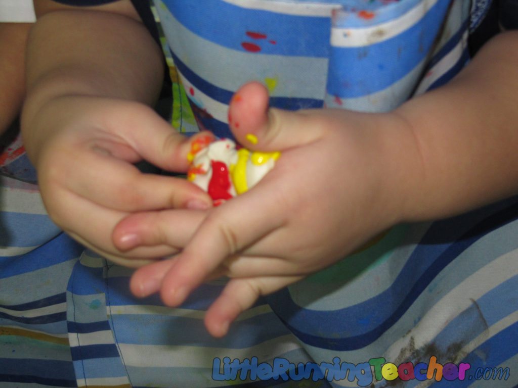 Color Burst with Play Dough and Paint « Little Running Teacher