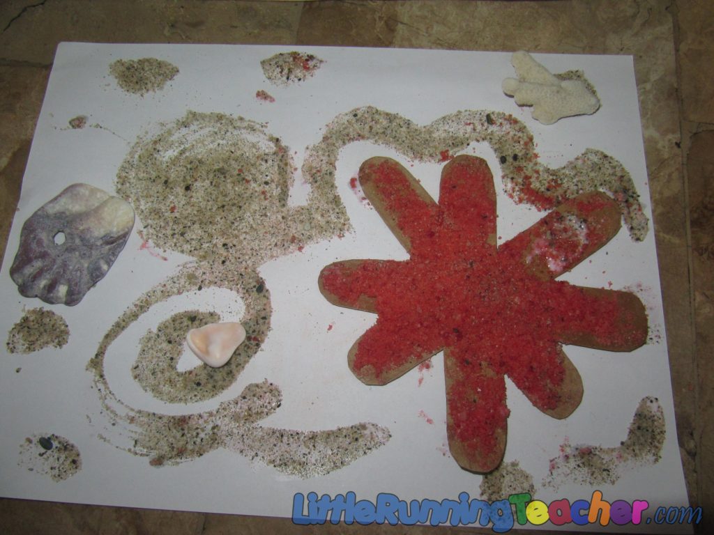Starfish Art with Rock Salt « Little Running Teacher
