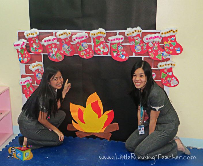 Classroom Fireplace Decor for Christmas « Little Running Teacher
